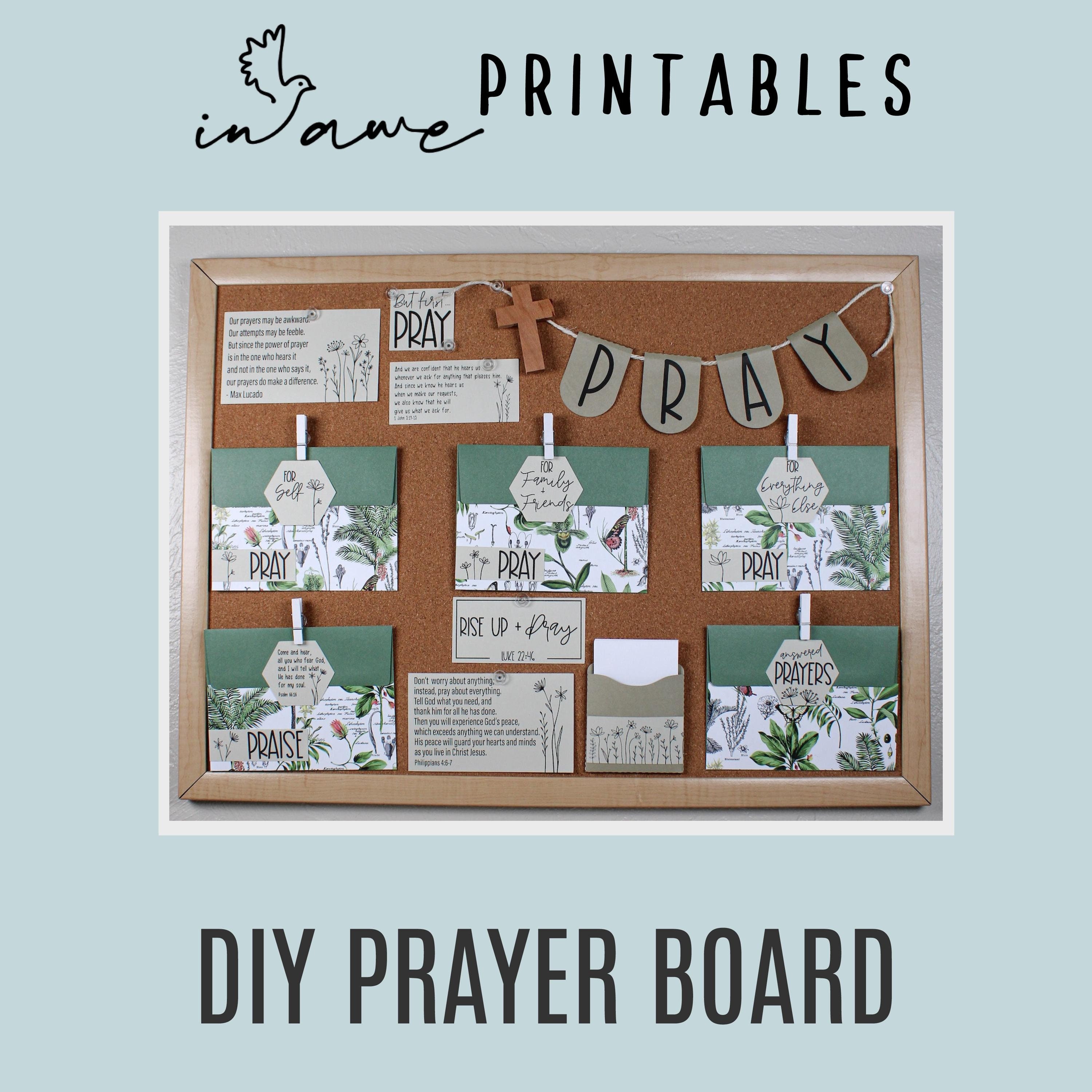 Wildflower Prayer Board Printable: DIY Creative Design (instant ...
