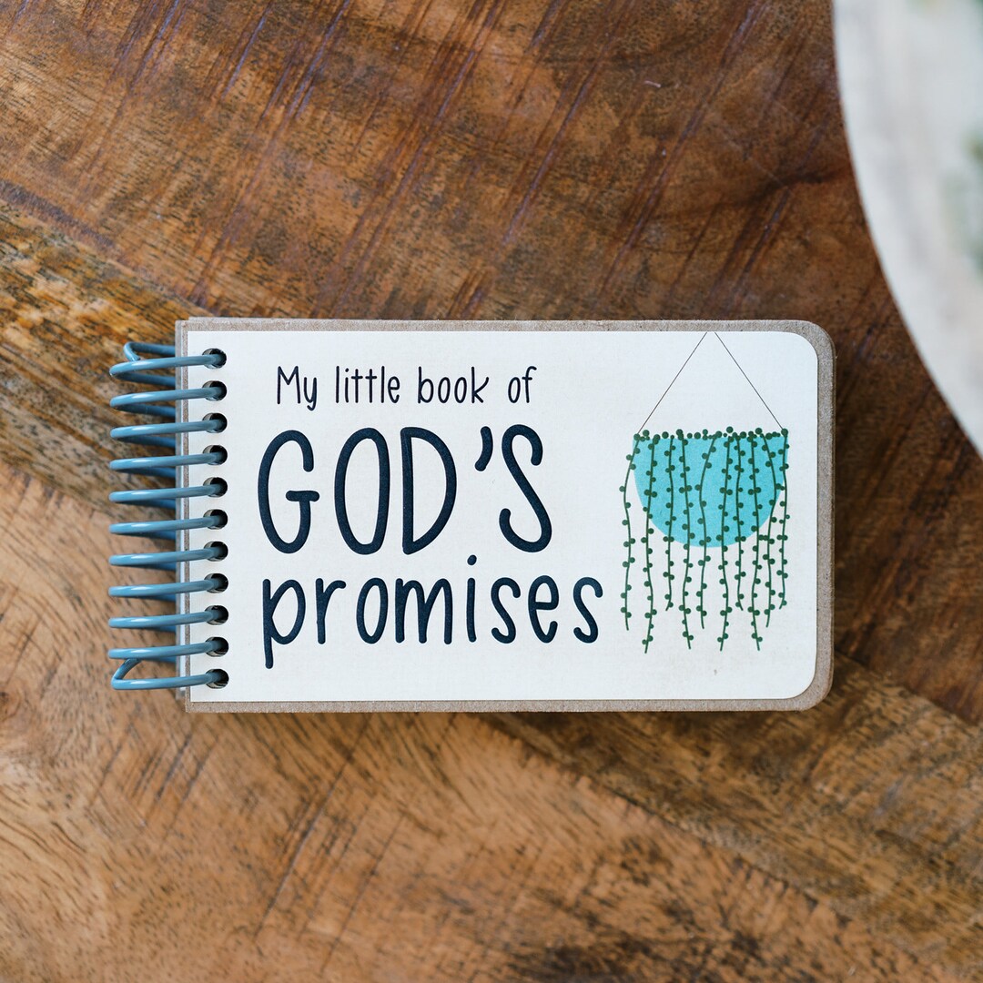 God's Promises Book A Handcrafted Christian Baby Gift First Bible Verse ...