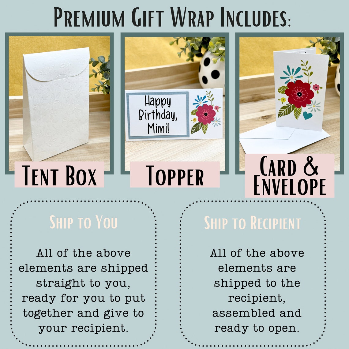 ADD ON: Premium Gift Wrap for Product Purchased From - Etsy