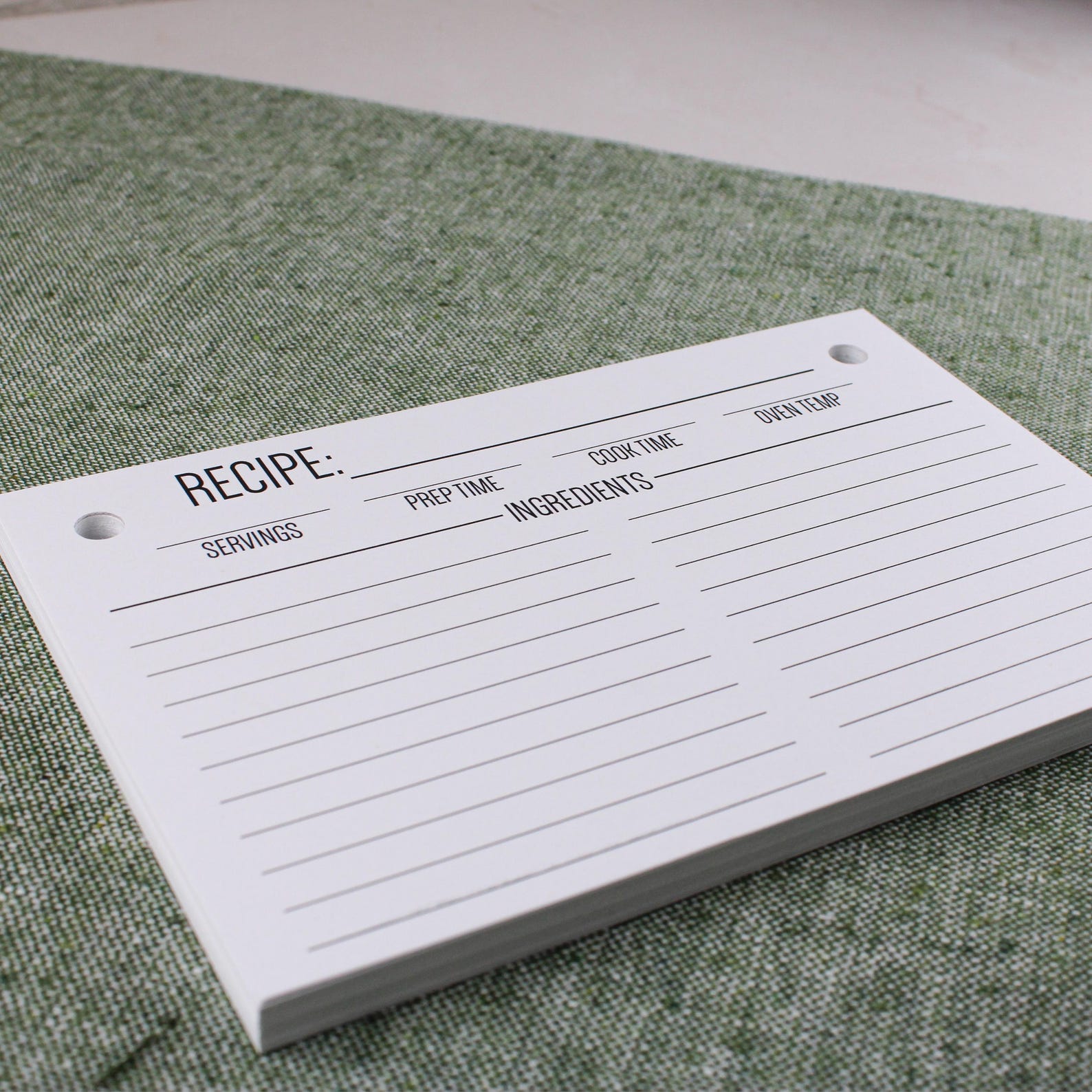 Recipe Cards and Recipe Card Dividers - Blank Recipe Cards & Tab ...