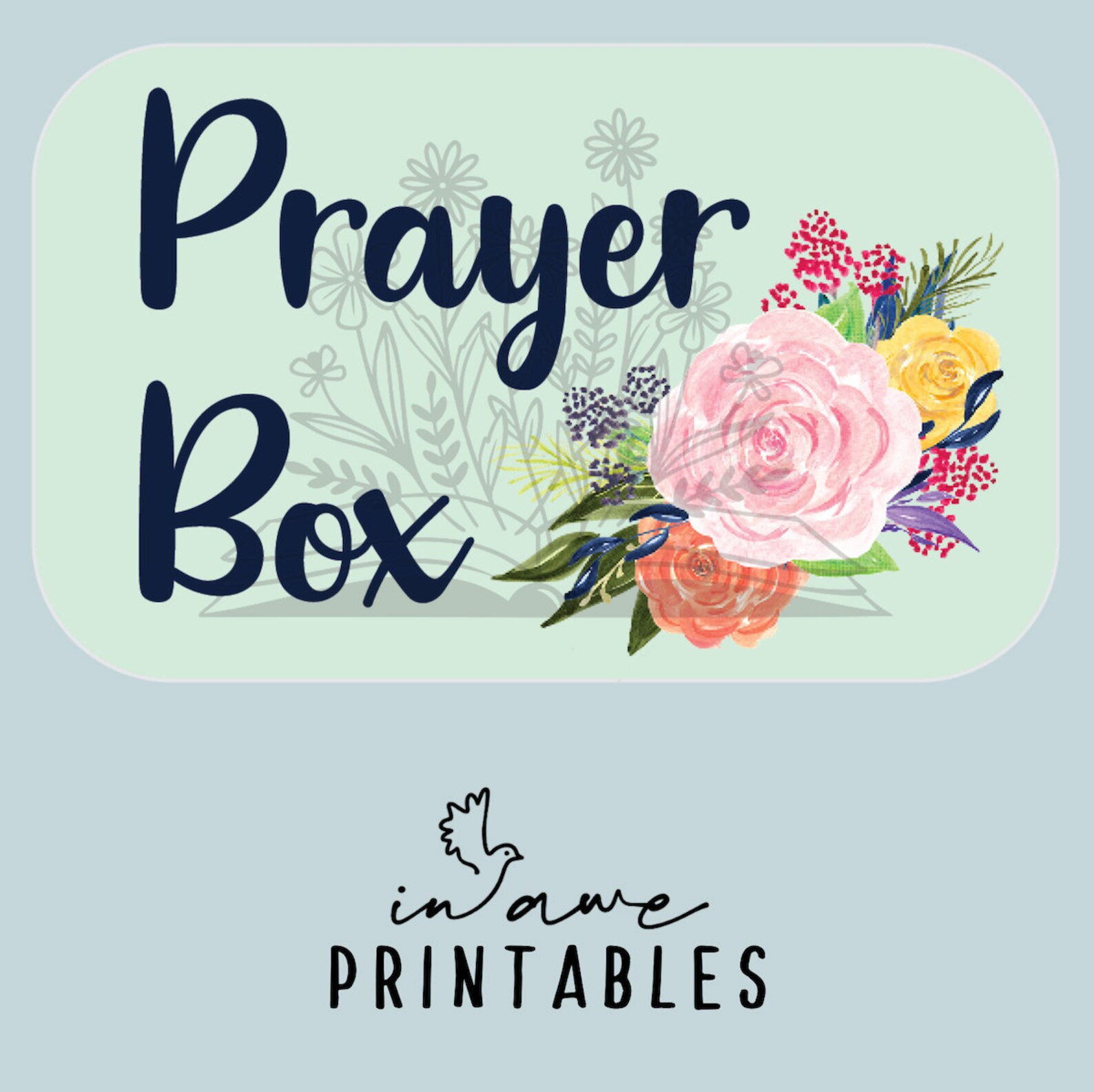 Prayer Box Printable Altoid Tin Diy Tin Craft Kids Craft - Etsy