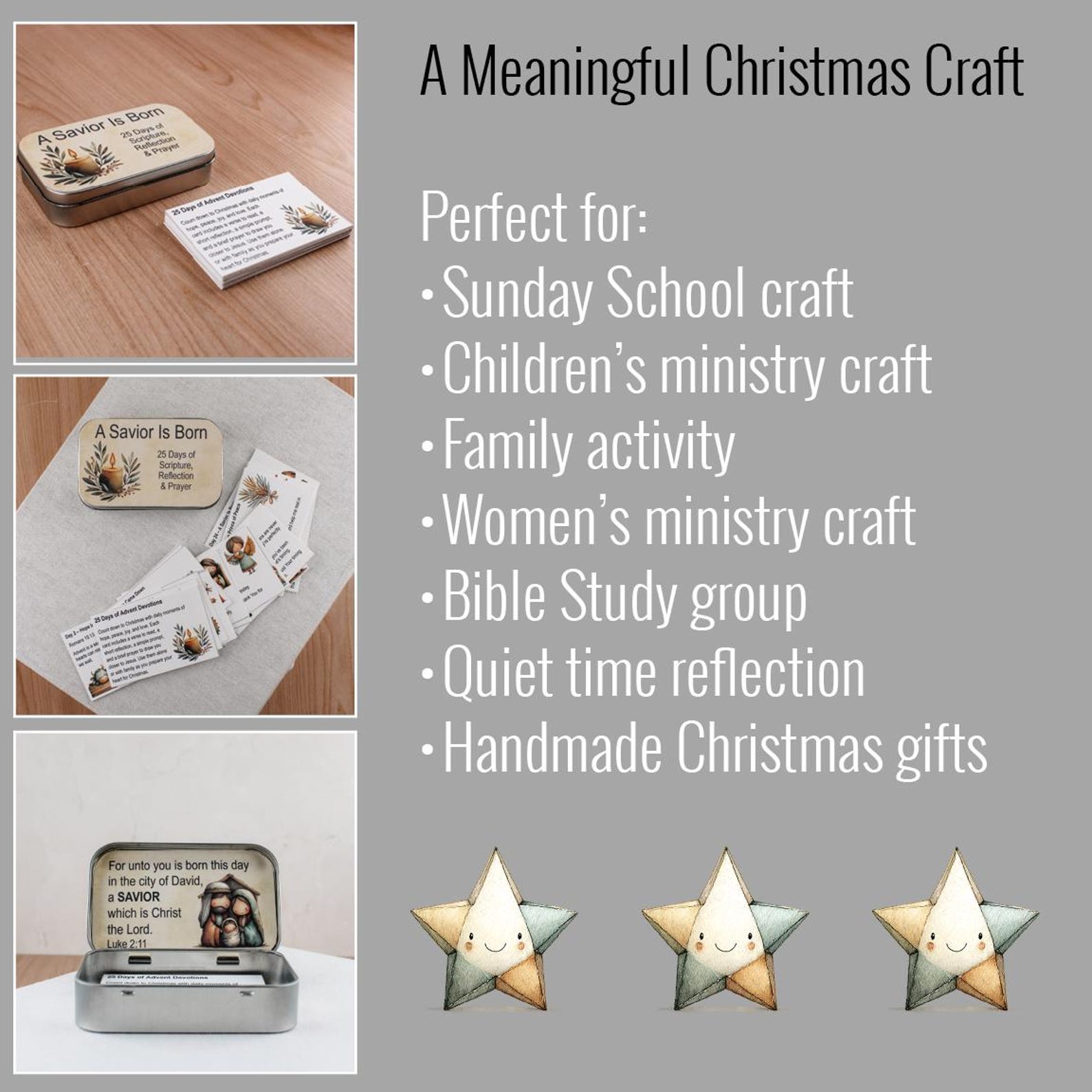 Advent Devotional Printable Activity - Etsy