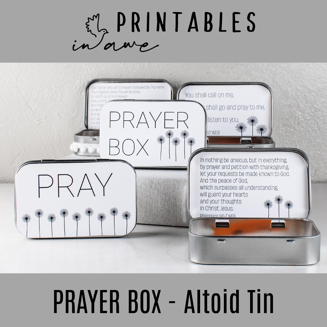 DIY Prayer Box Printable Craft - Perfect for Kids and Adults - Etsy