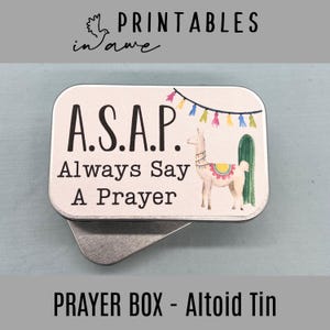 Prayer Box Printable | Altoid Tin Diy | Kids Craft | Sunday School ...
