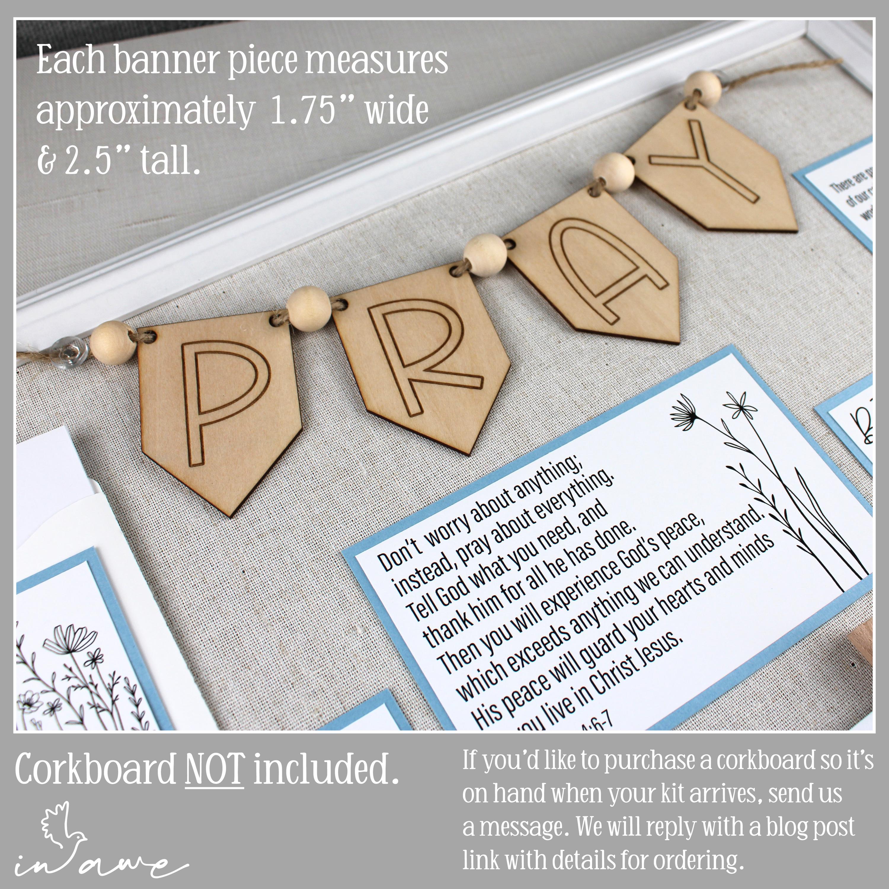 DIY Christian Prayer Board Kit: Scripture Cards, Envelopes & PRAY ...