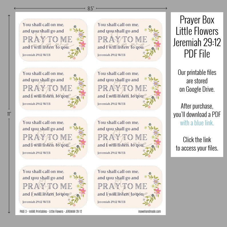 Prayer Box Printables | DIY Craft for Church Ladies | Ladies Day Craft ...