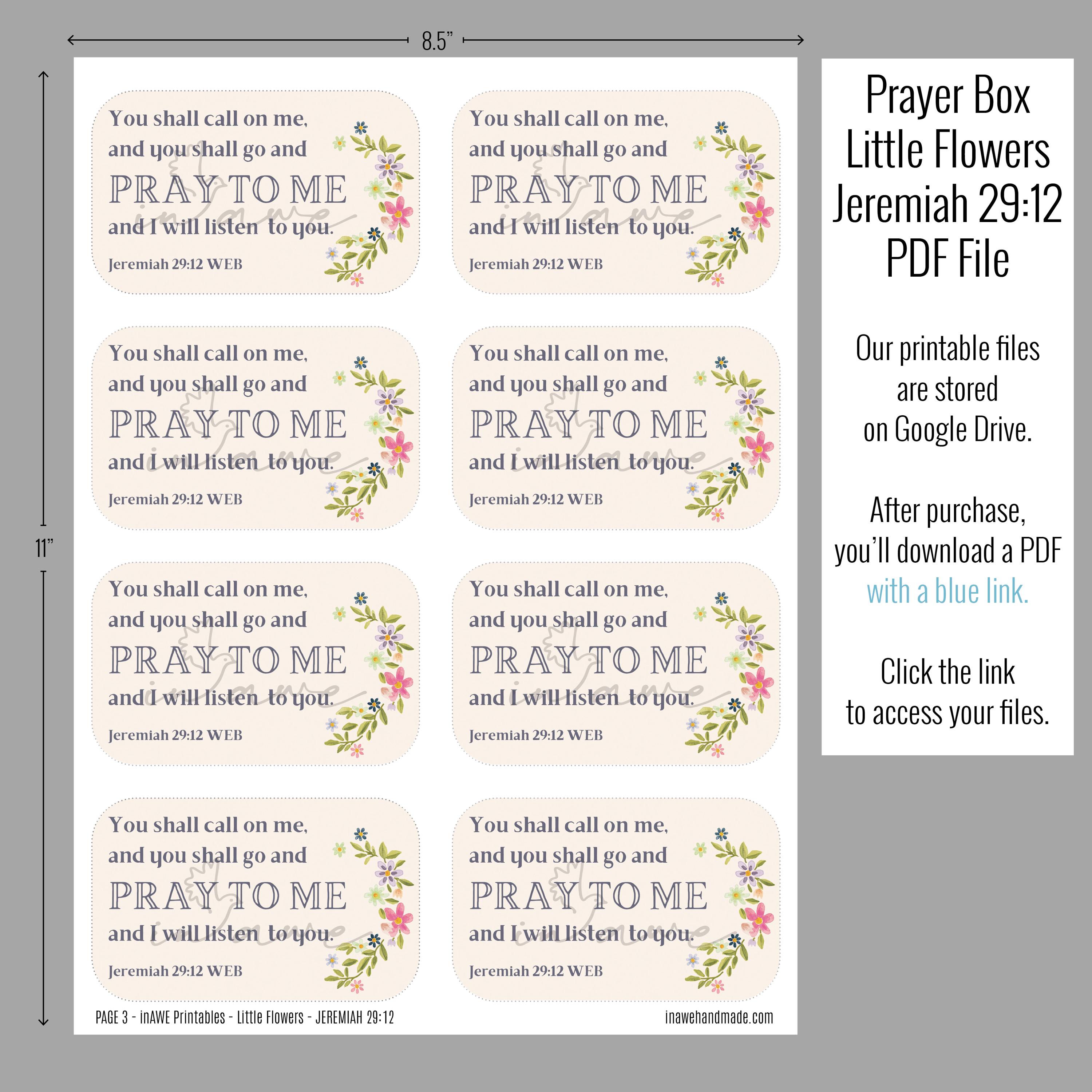 Prayer Box Printables | DIY Craft for Church Ladies | Ladies Day Craft ...