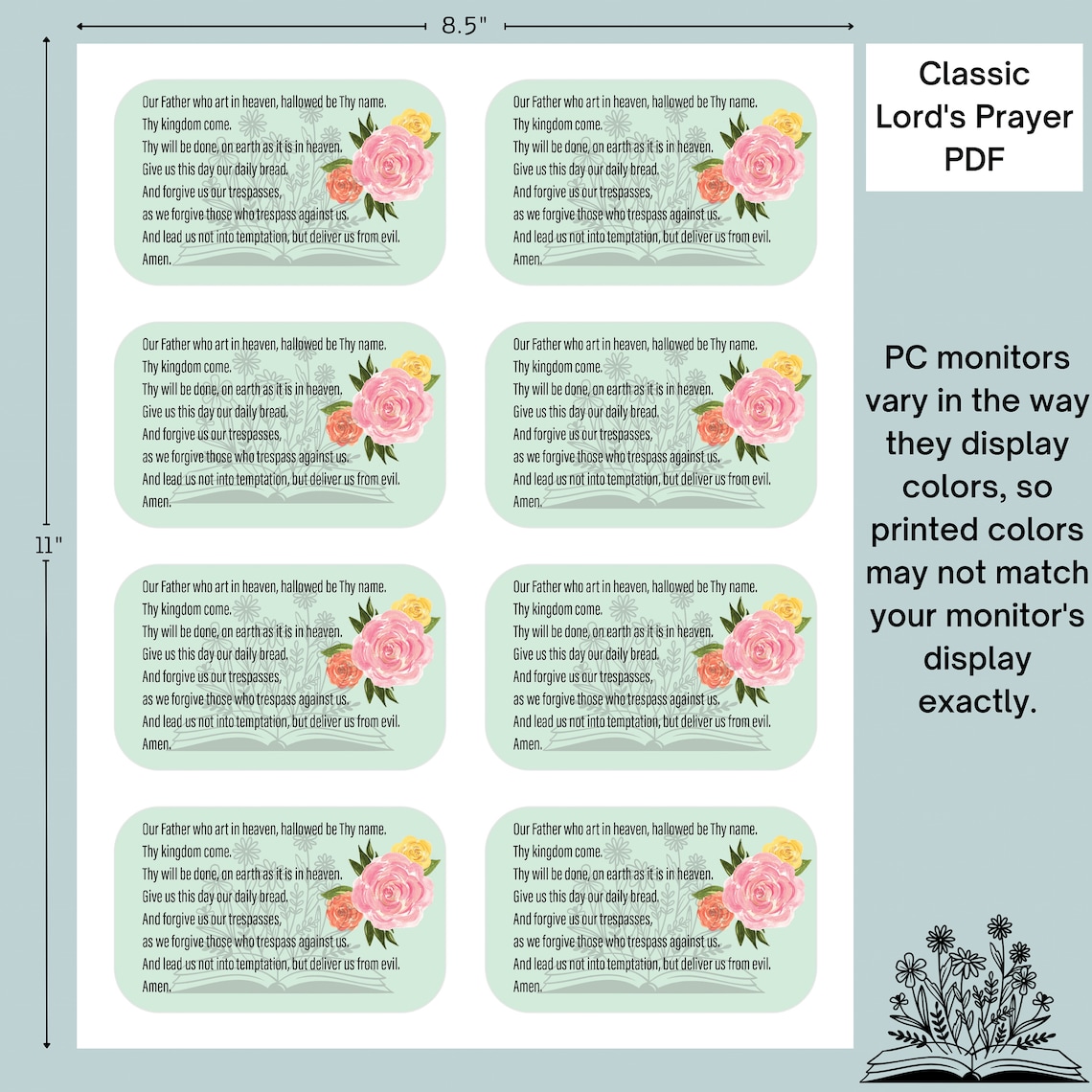 Prayer Box Printable Altoid Tin Diy Tin Craft Kids Craft | Etsy