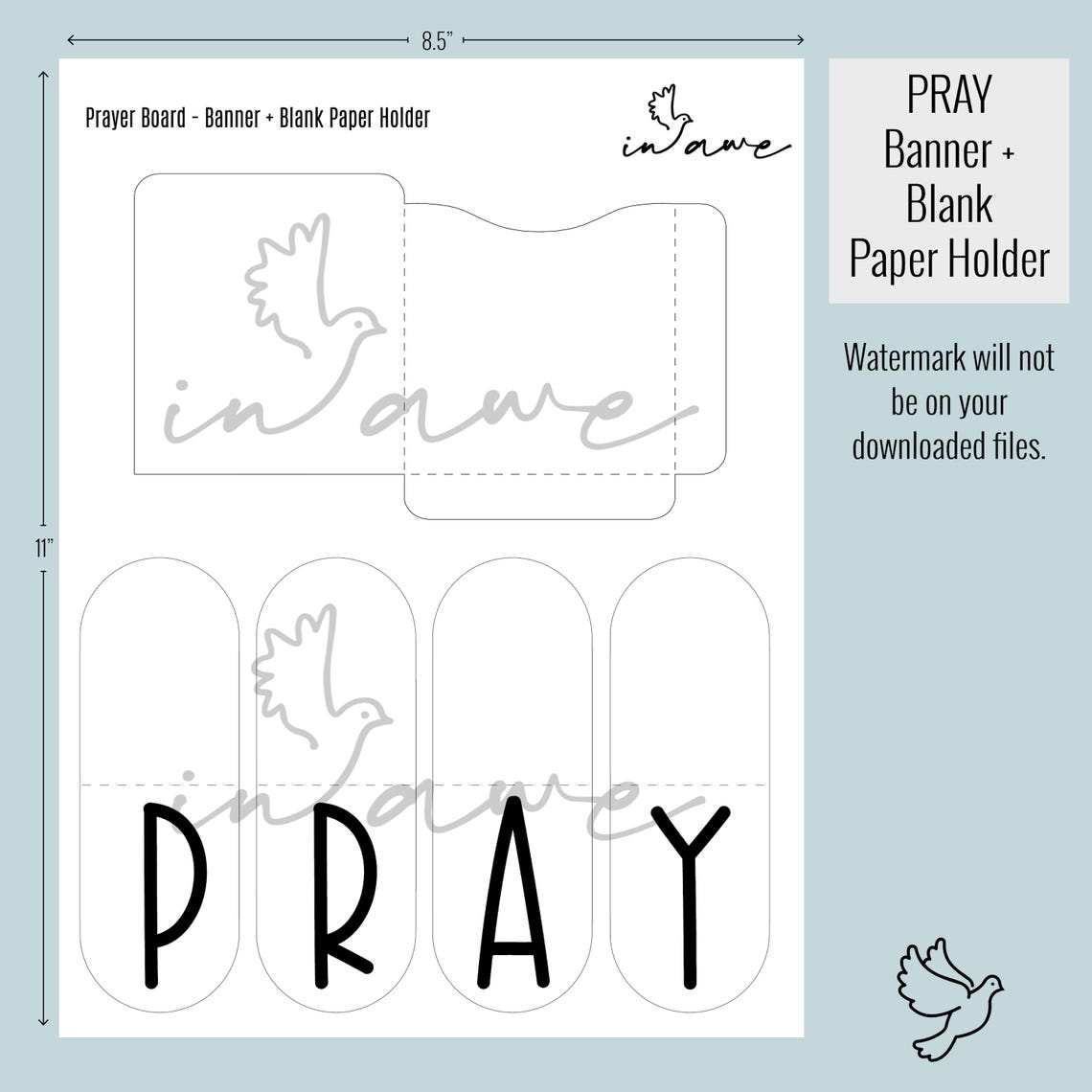 DIY Prayer Board Printable | Prayer Printable Instant Download ...