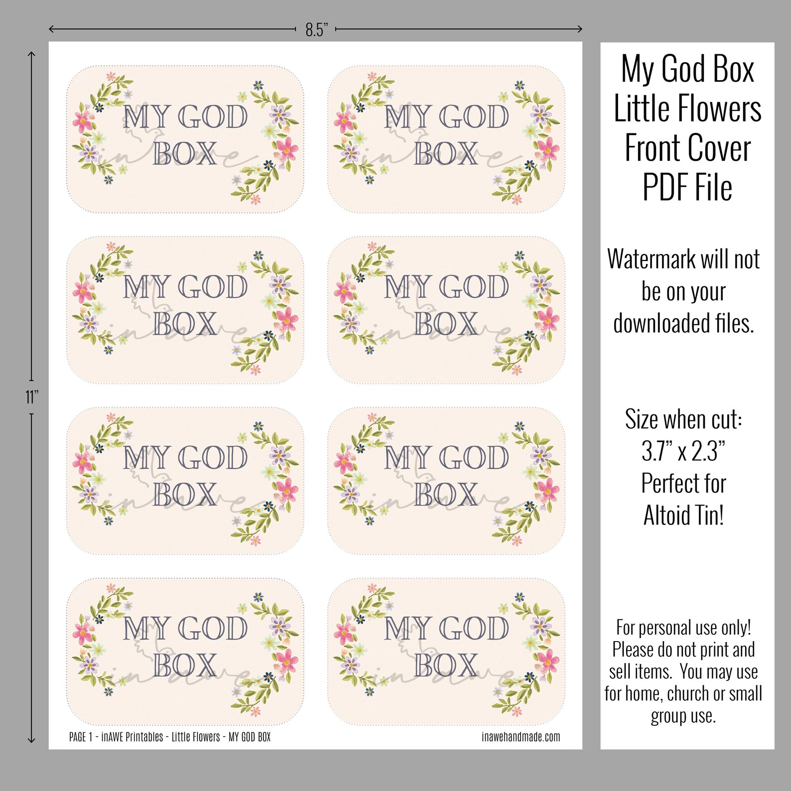 Prayer Box Printables | DIY Craft for Church Ladies | Ladies Day Craft ...