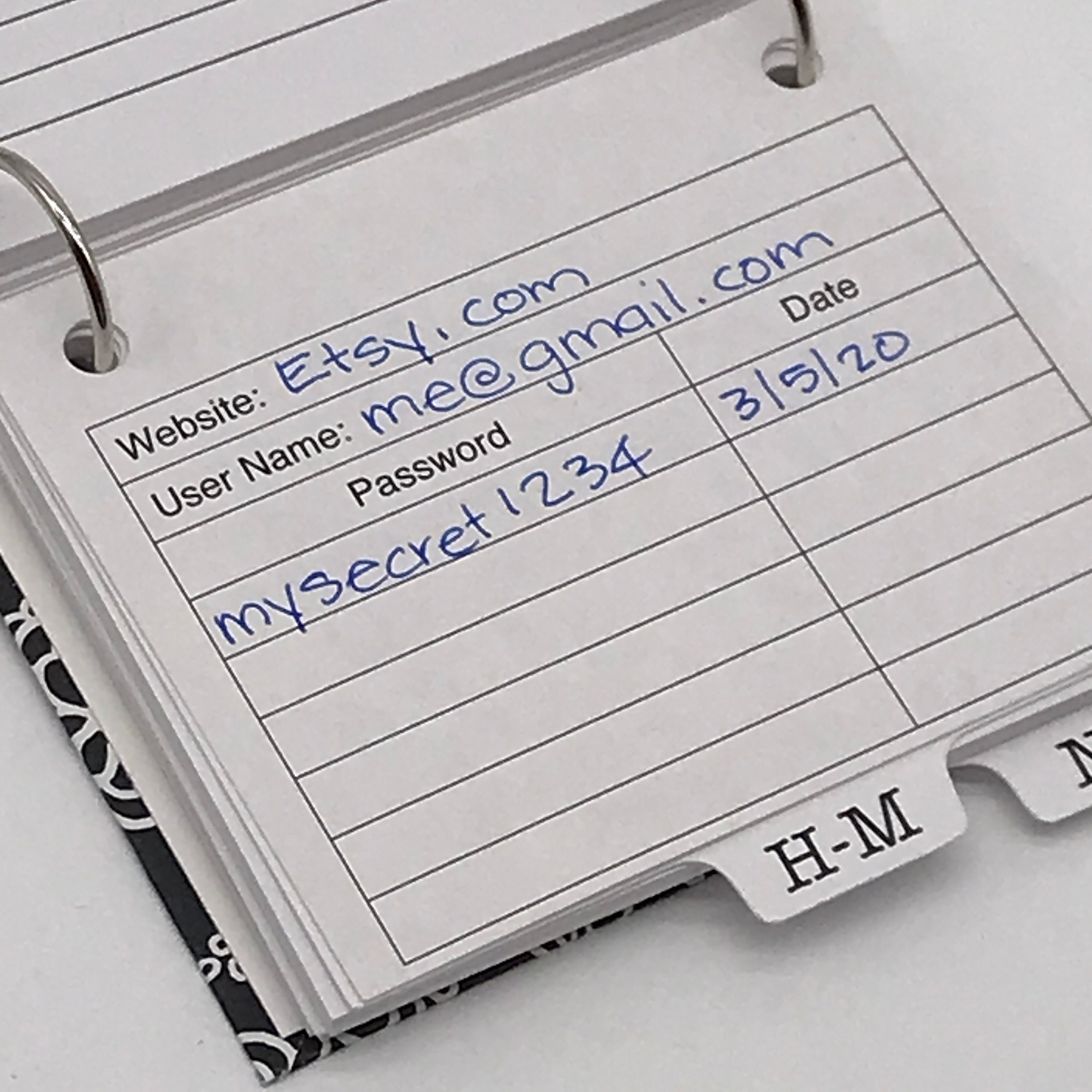 Password book password organizer password notebook | Etsy