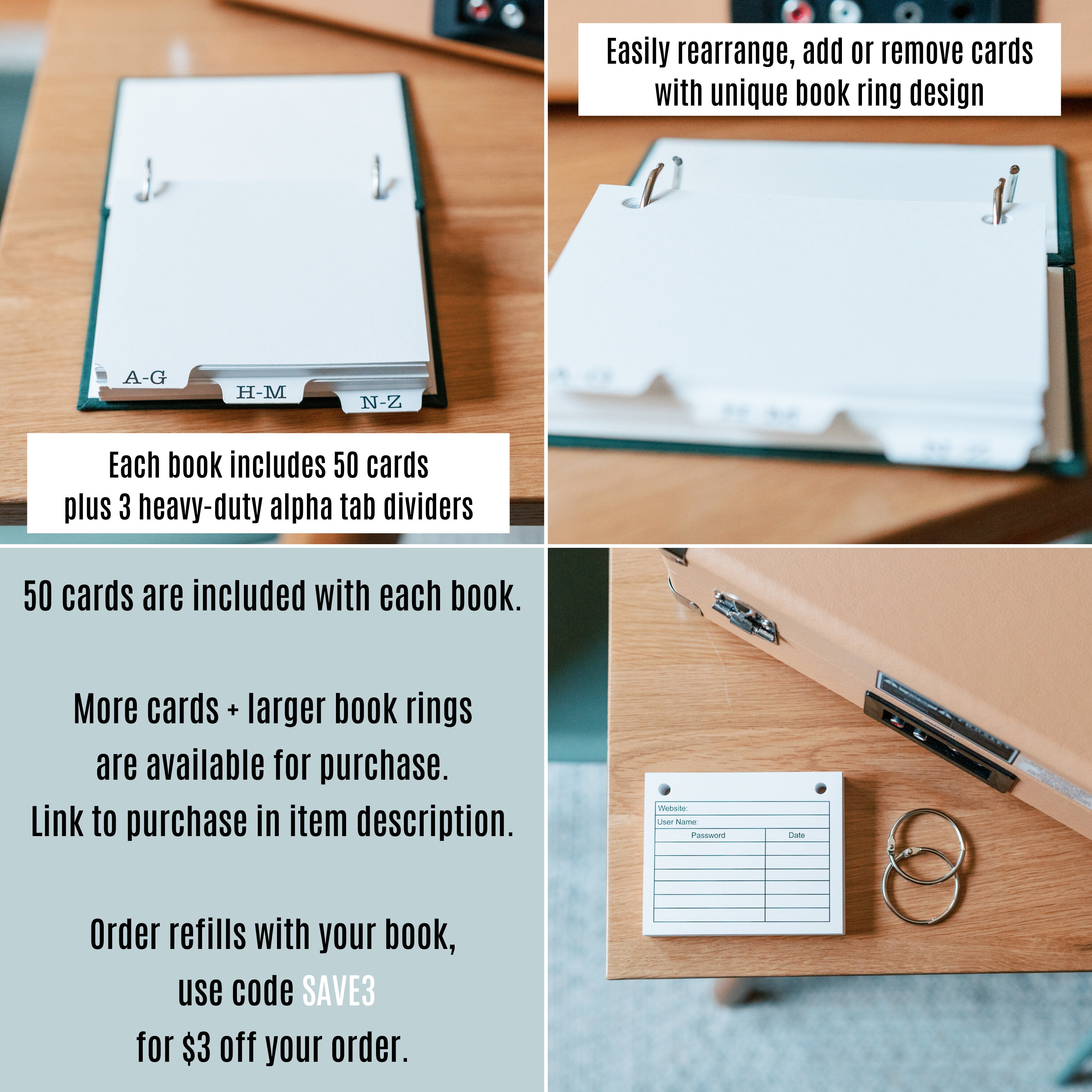 PASSWORD BOOK | Password Log Book | Split Floral Leatherette Design on ...