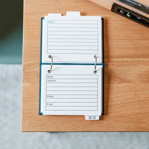 Customizable Handcrafted Wedding ADDRESS BOOK | Ring Binder Style ...