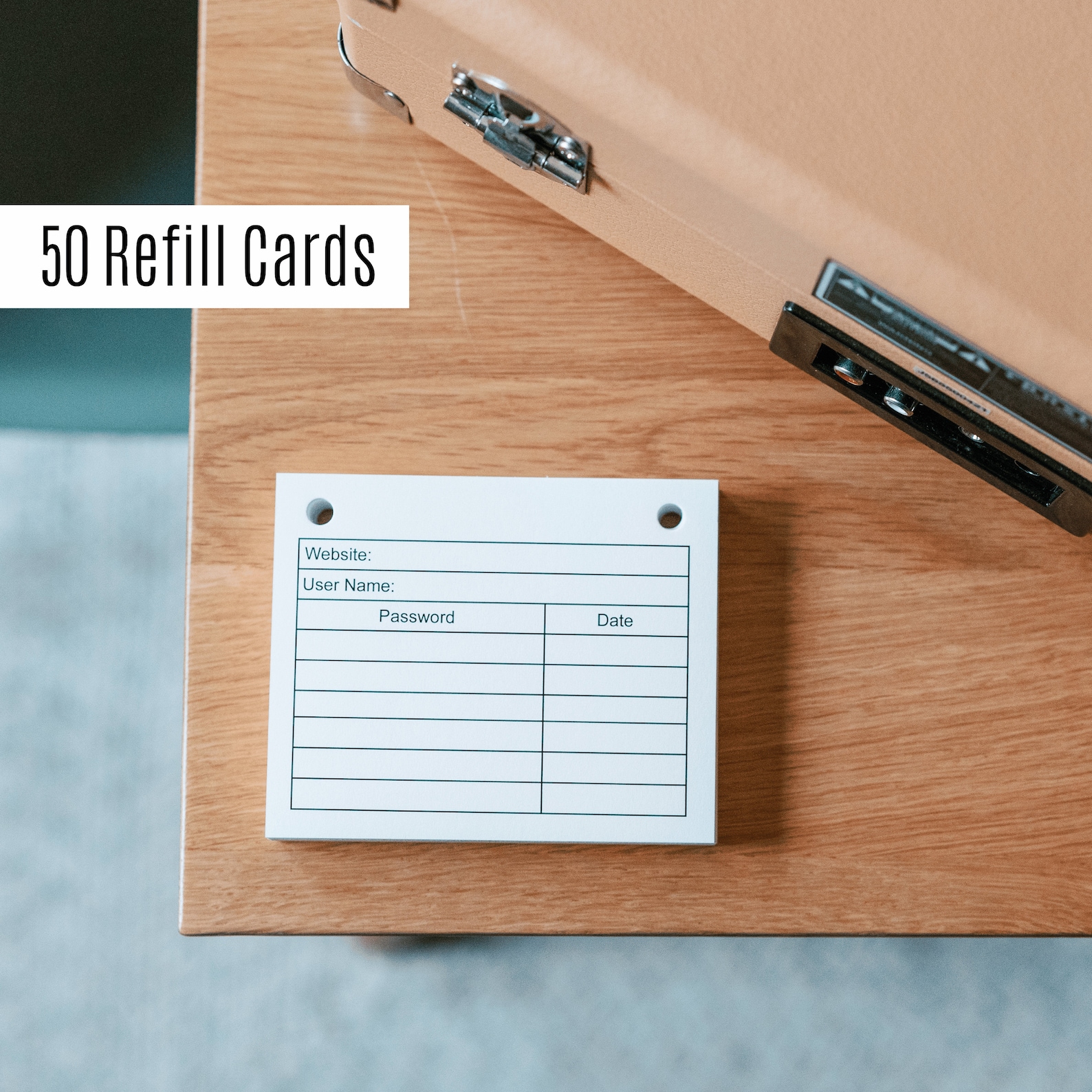 PASSWORD BOOK REFILLS | Refill Cards for Password Book by Inawehandmade ...