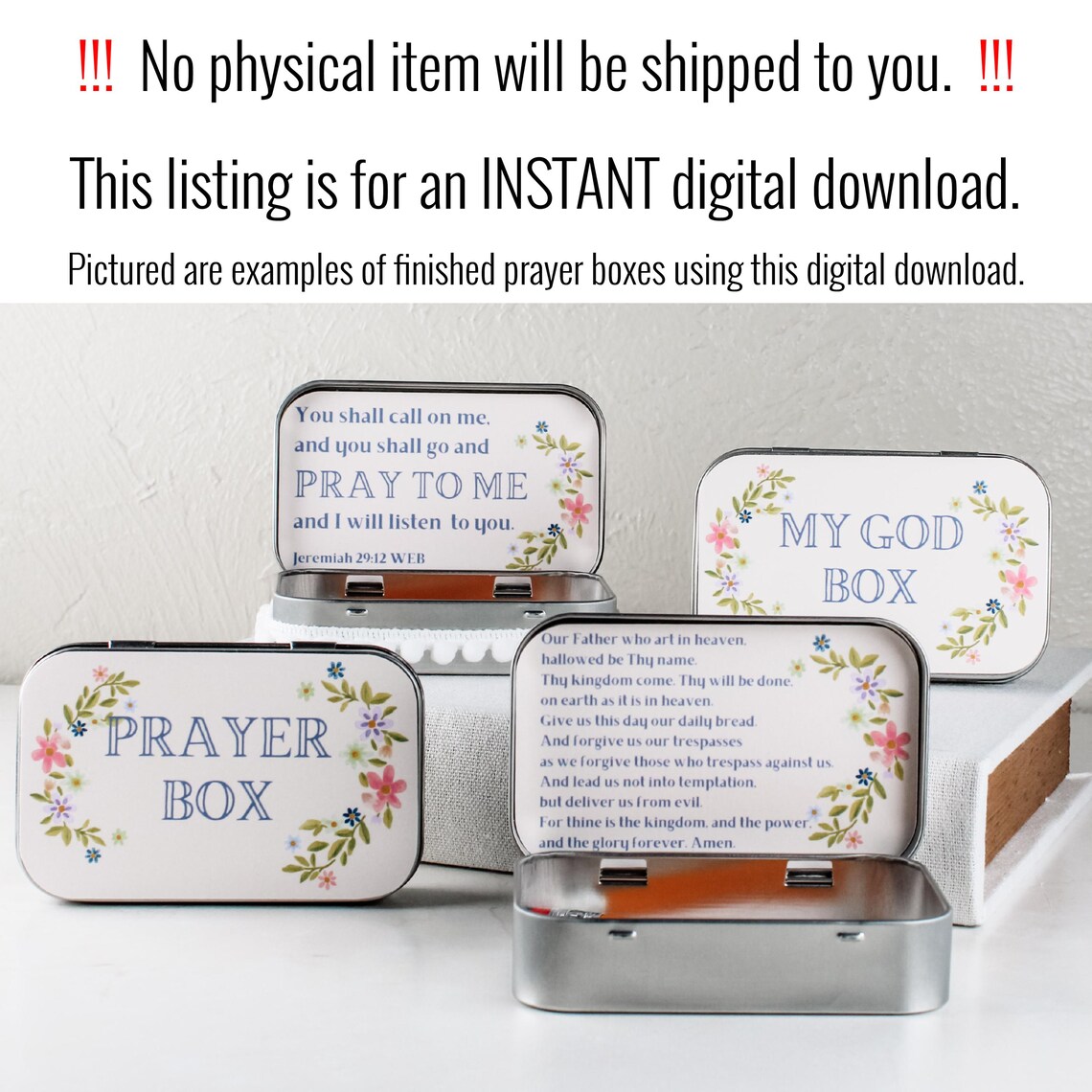 Prayer Box Printables | DIY Craft for Church Ladies | Ladies Day Craft ...
