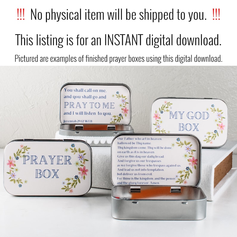 Prayer Box Printables | DIY Craft for Church Ladies | Ladies Day Craft ...
