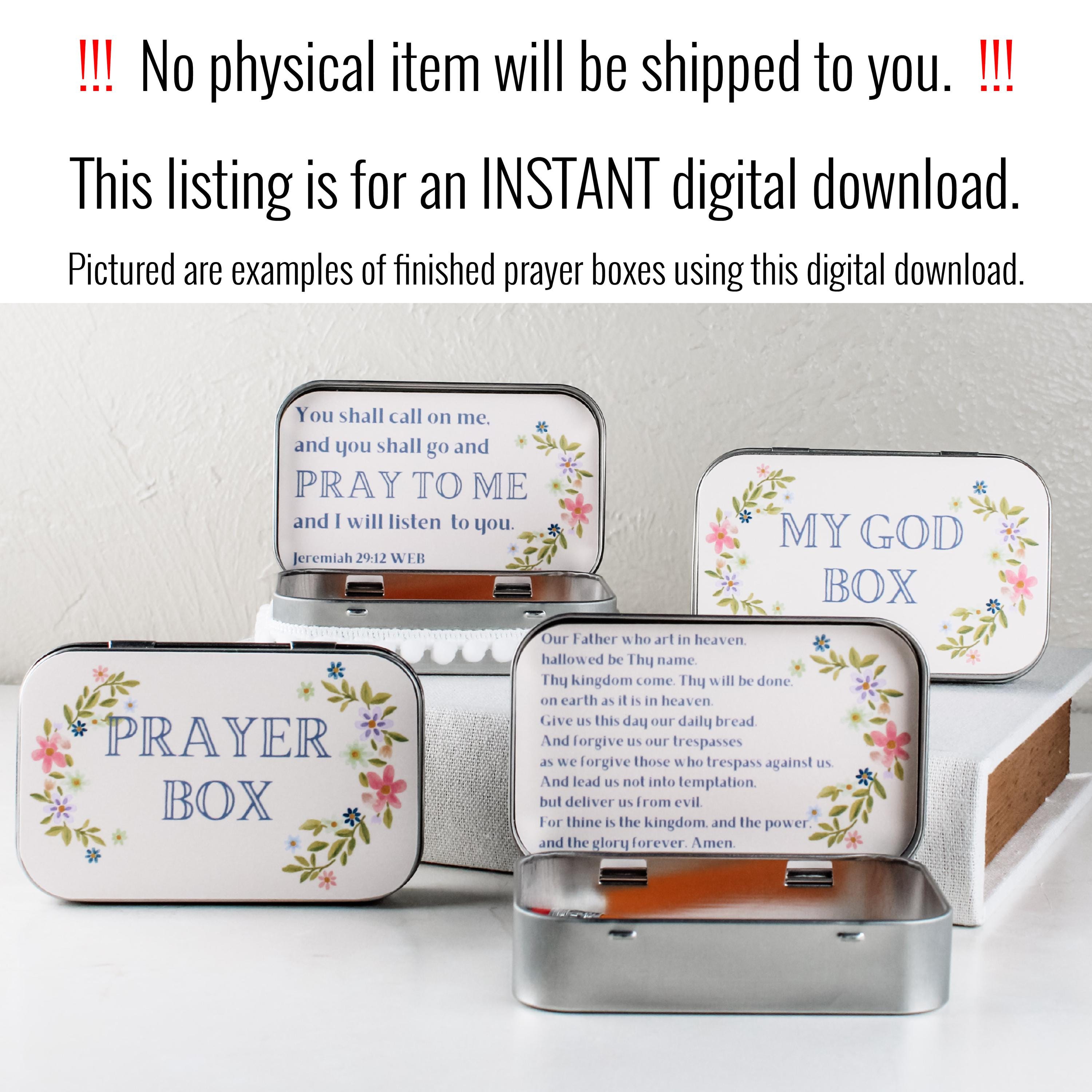 Prayer Box Printables | DIY Craft for Church Ladies | Ladies Day Craft ...