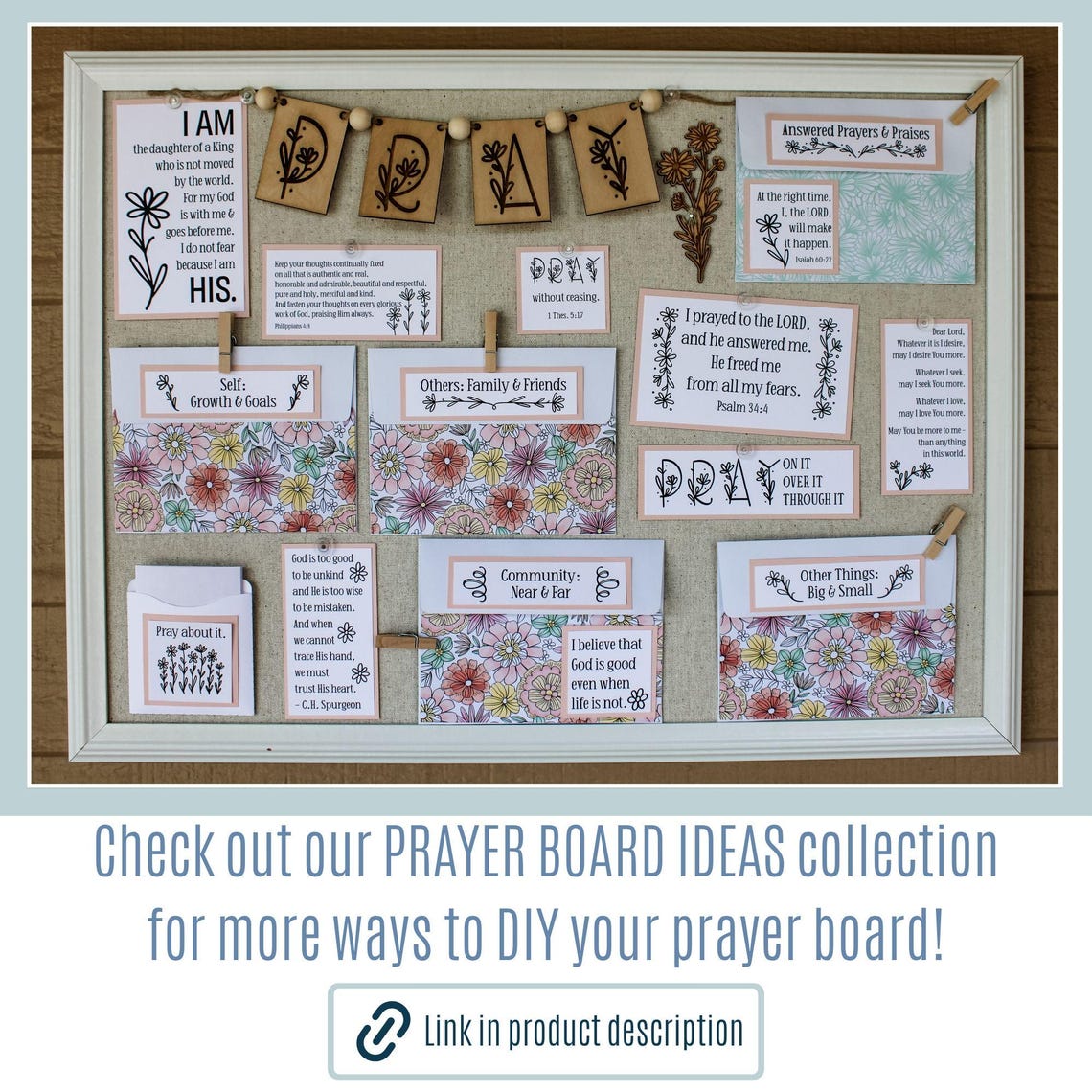 DIY Christian Vision Board Banner: Groovy PRAY Wood Sign Kit - Etsy