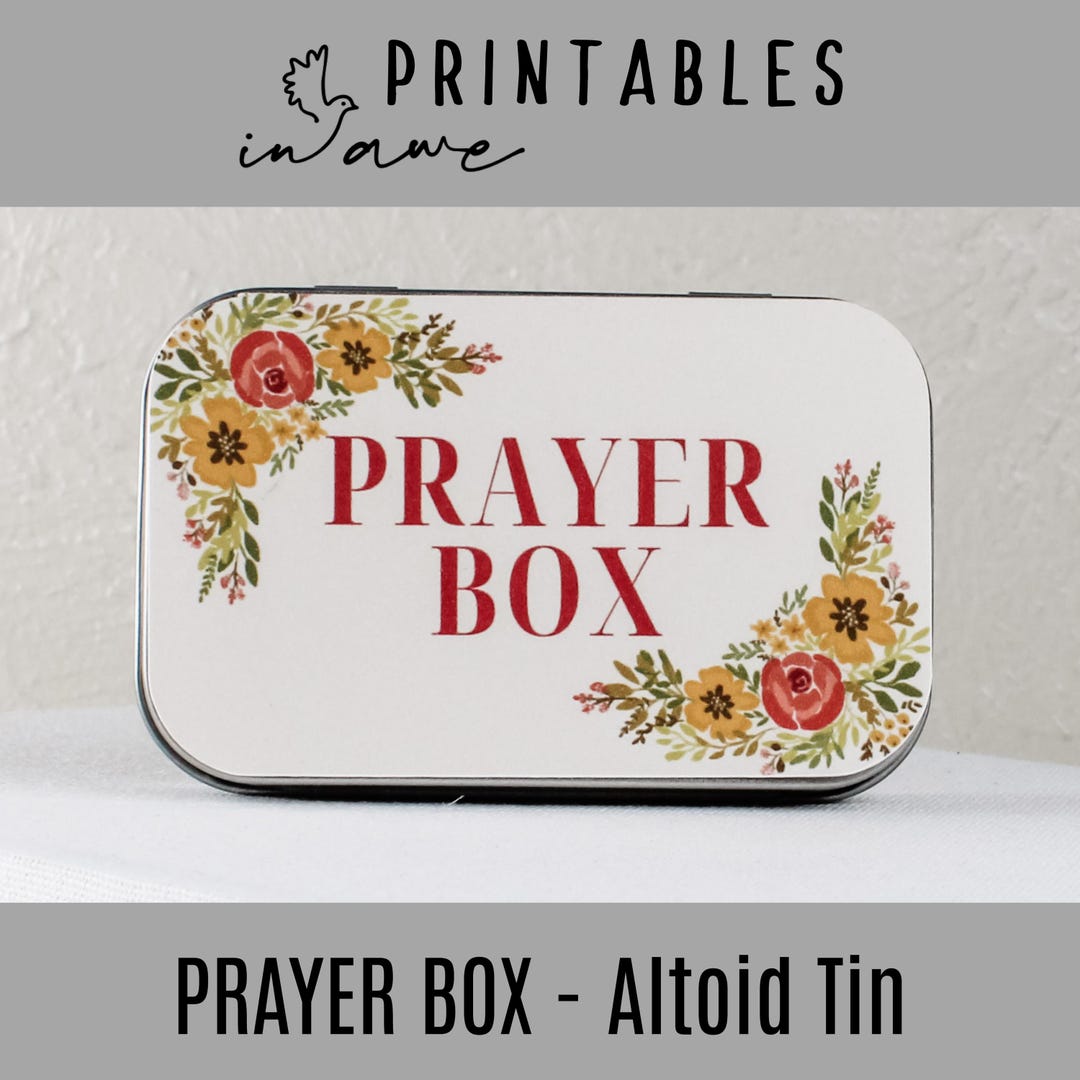 Prayer Box Printables | DIY Craft for Church Ladies | Ladies Day Craft ...