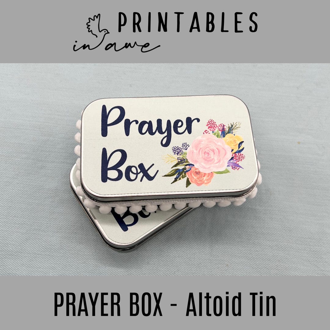 Prayer Box Printable | Altoid Tin Diy | Tin Craft | Kids Craft | Sunday ...
