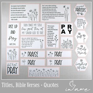 DIY Christian Prayer Board Kit: Scripture Cards, Envelopes & PRAY ...
