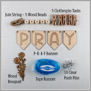DIY Christian Prayer Board Kit: Scripture Cards, Envelopes & PRAY ...