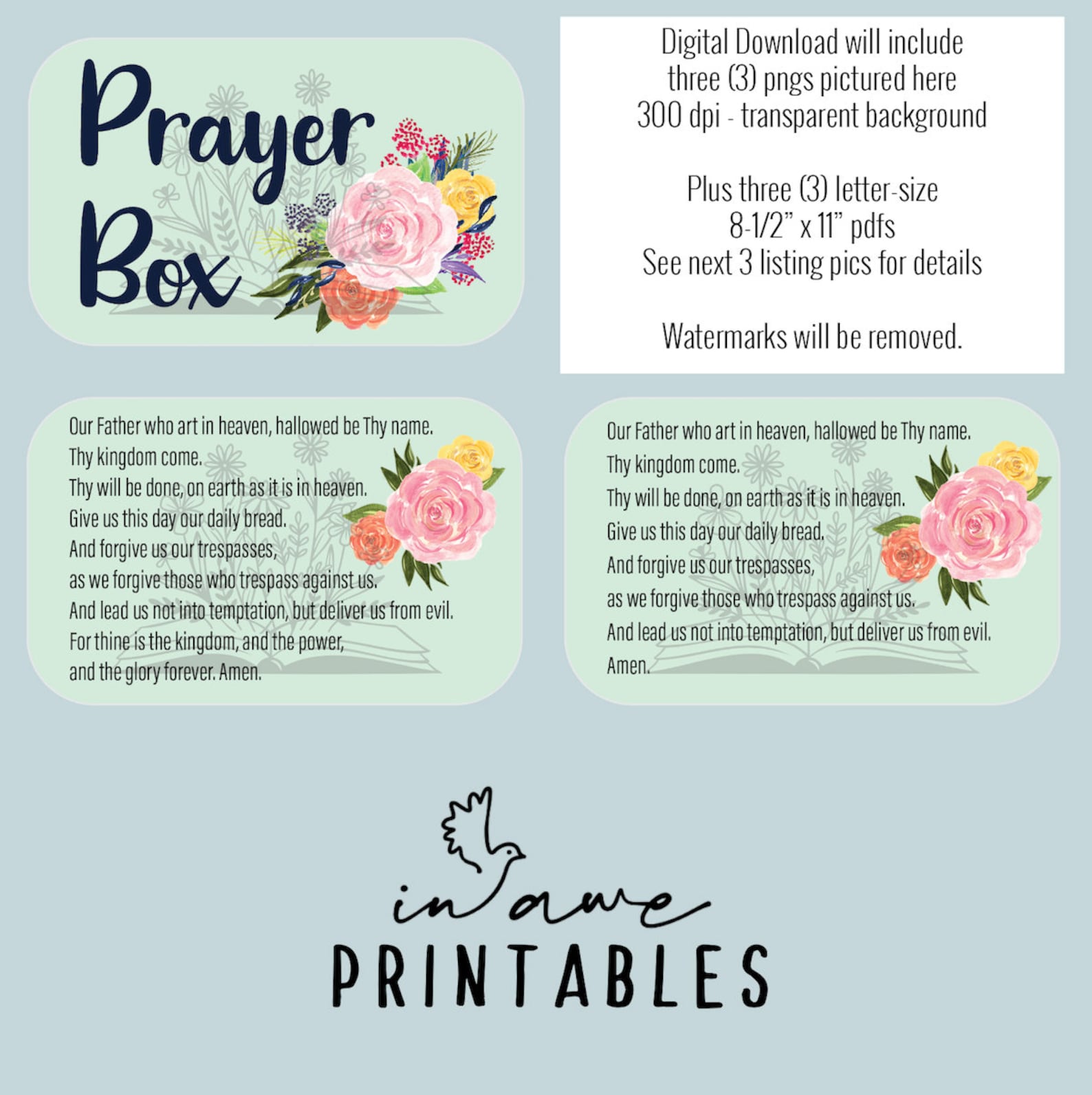 Prayer Box Printable | Altoid Tin Diy | Tin Craft | Kids Craft | Sunday ...