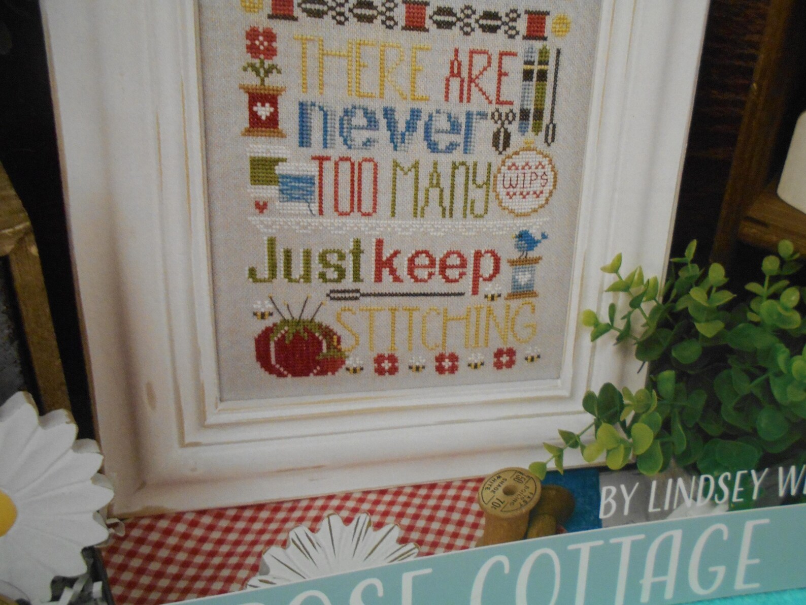NEW ~ "stitching Rules" Cross Stitch Pattern (only), Primrose Cottage ...