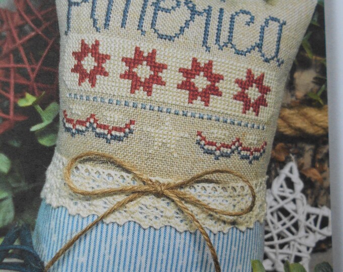 NEW ~ "america" Cross Stitch Pattern (only), Crafty Bluebonnet Designs ...