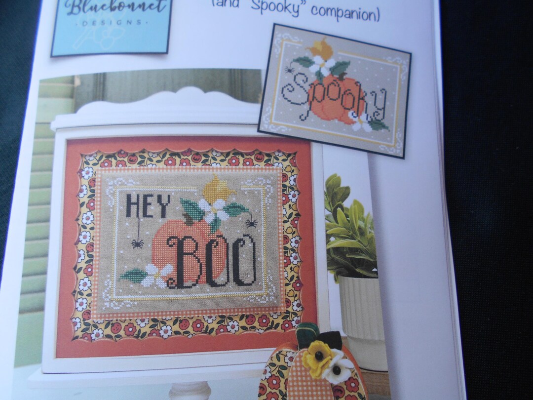 NEW ~ "hey Boo/spooky" Cross Stitch Pattern (TWO Patterns in One ...