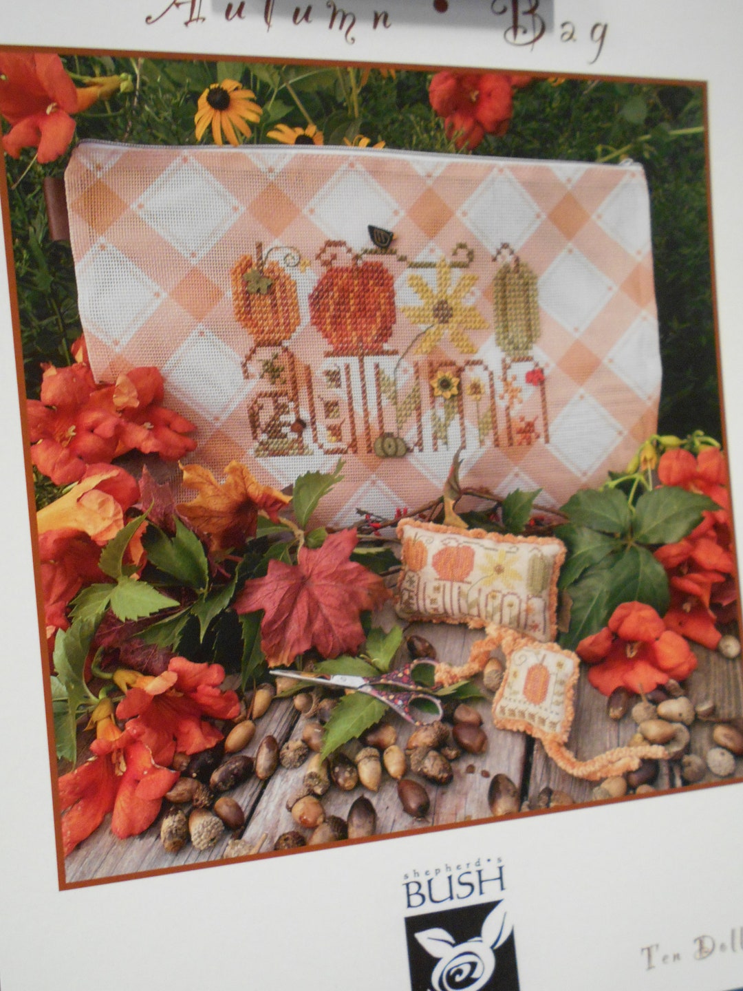 Shepherd's Bush Cross Stitch Pattern only autumn Bag, Pumpkins ...