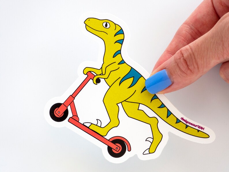 Micro Scooter Dinosaur Vinyl Sticker pack of 3 | Etsy