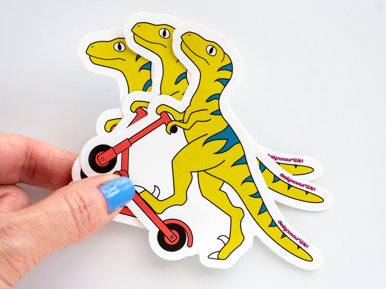 Micro Scooter Dinosaur Vinyl Sticker pack of 3 | Etsy