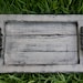 Decorative / Serving Tray Distressed Gray With Black Glaze - Etsy