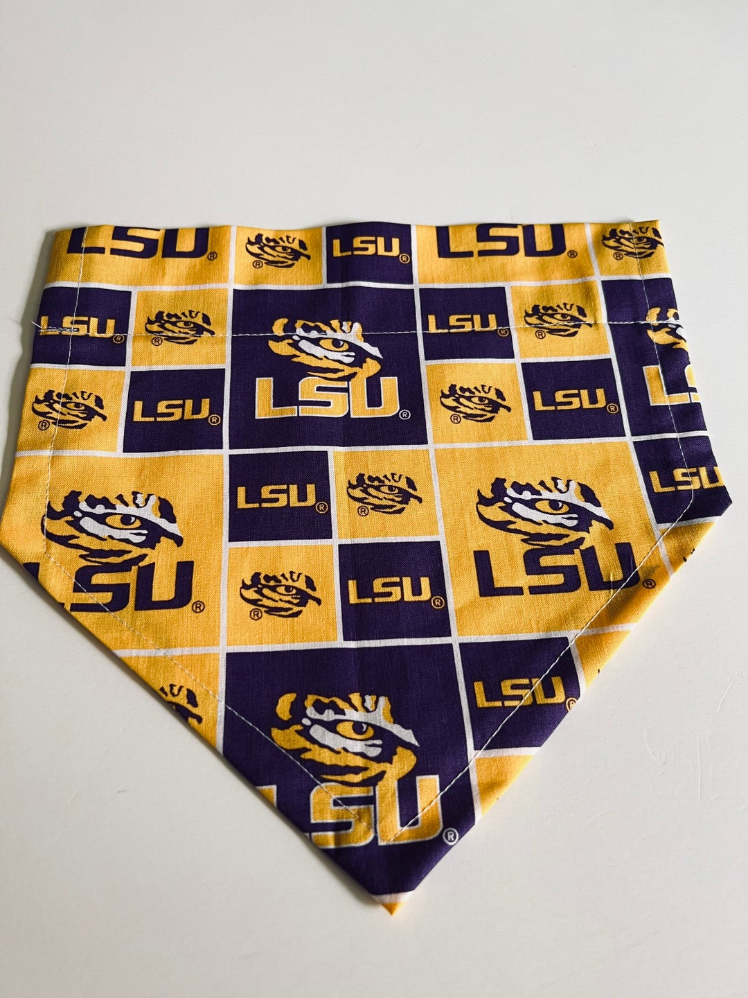 LSU Tigers Dog Bandana, Personalized, Football, College, Slides Through ...
