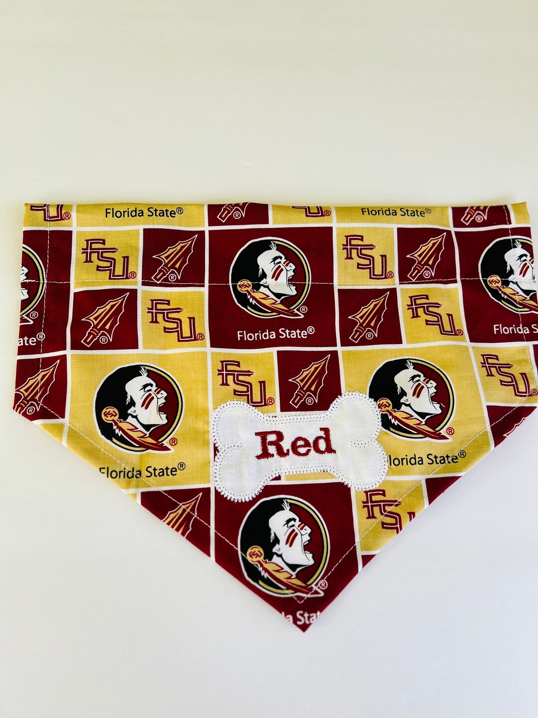 Florida State Dog Bandana Scarf Personalized, Football Bandana, Slides ...