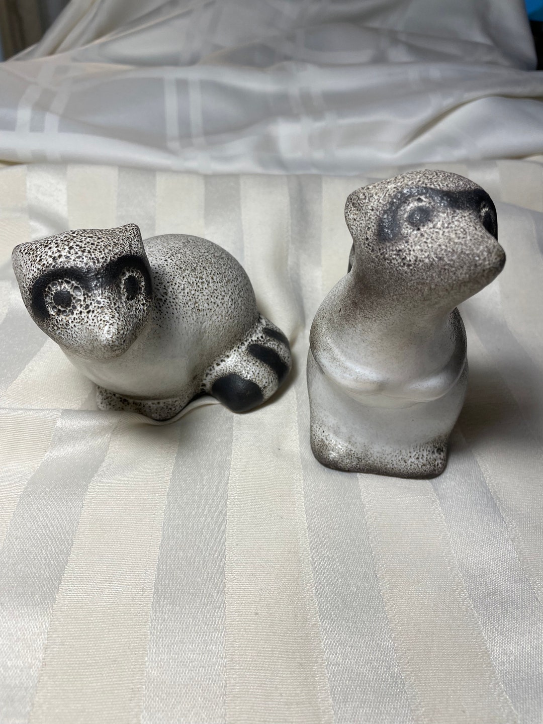 Howard Pierce Ceramic Raccoons Vintage - Etsy
