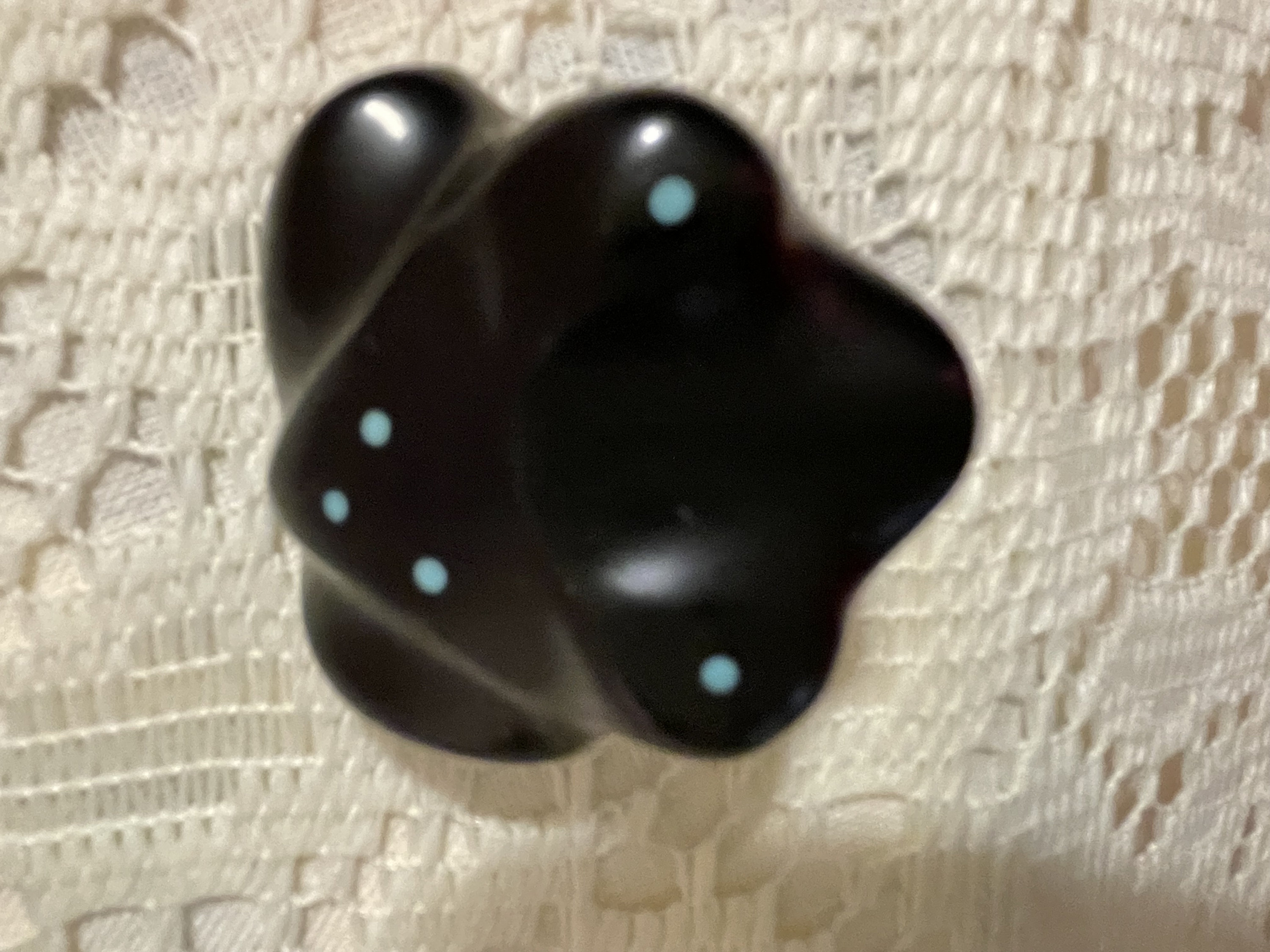 Jet Carving of A Frog With Turquoise Accents Vintage - Etsy