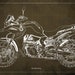 BMW F750GS Blueprint Art Print, Original Digital Drawing,unique Wall ...
