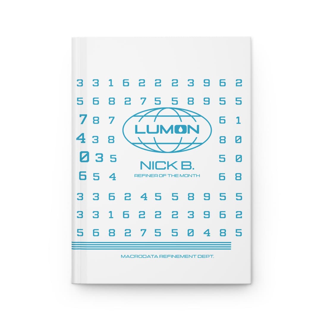 Custom Severance Hardcover Journal,lumon Logo Numeric Pattern | CUSTOM ...