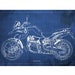 2019 BMW F750GS Blueprintart Print Larger Sizesoriginal - Etsy