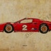 Art Print, FERRARI NUMBER 2,original Handmade Drawing Print ,11.5x16 - Etsy