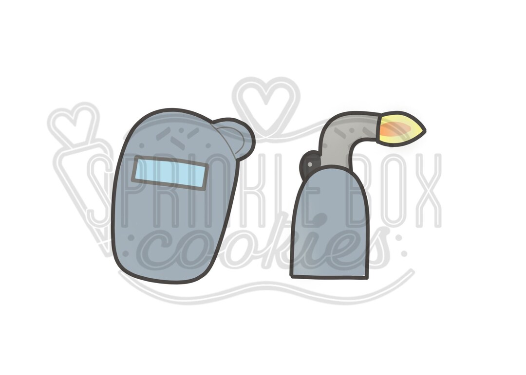 Torch, Mask Cookie Cutter, Welding Cookie Cutter, Fathers Day Cookie ...