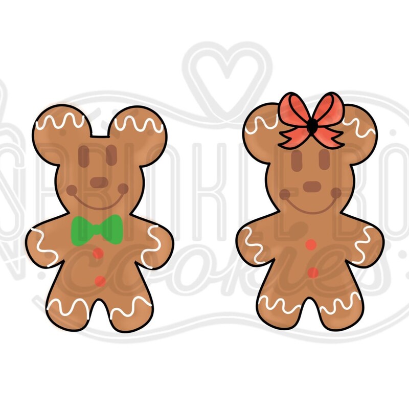 Mickey Gingerbread Svg - Etsy