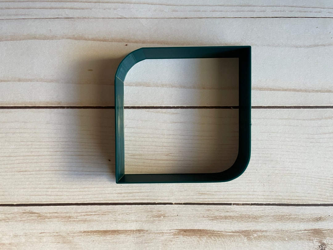 Rounded Edge Square Plaque Cookie Cutter, Trendy Shape, Simple, Shapes ...