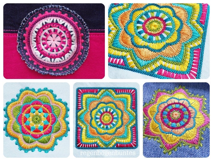 Crochetbig Embroidery File 10x10 Frame Crochet Ornament Mandala - Etsy