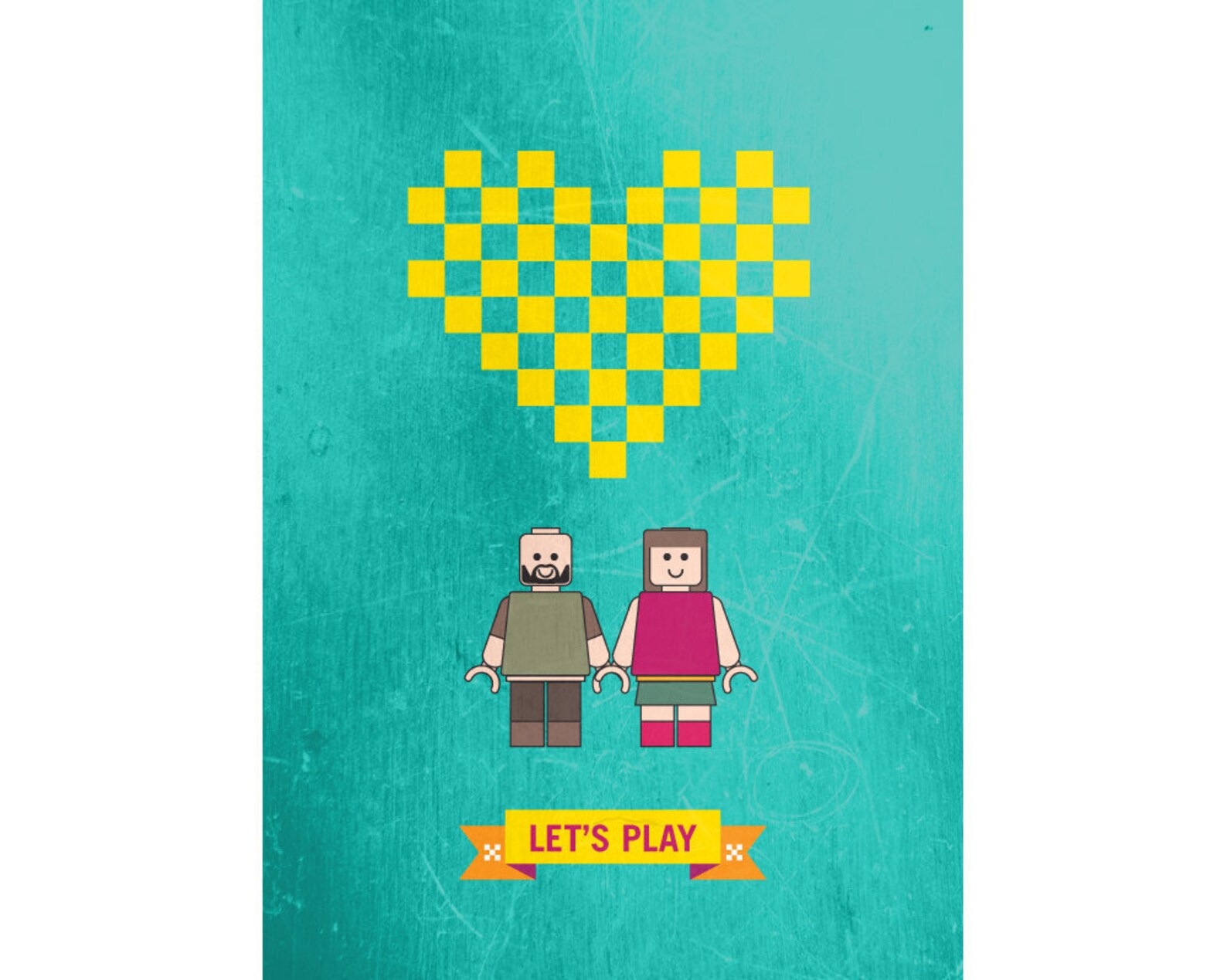 Lego Poster Print Typography Art Lego Illustration Poster in - Etsy
