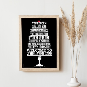 Digital Print Layer Cake Movie Quote Poster Typography Poster Facts of ...