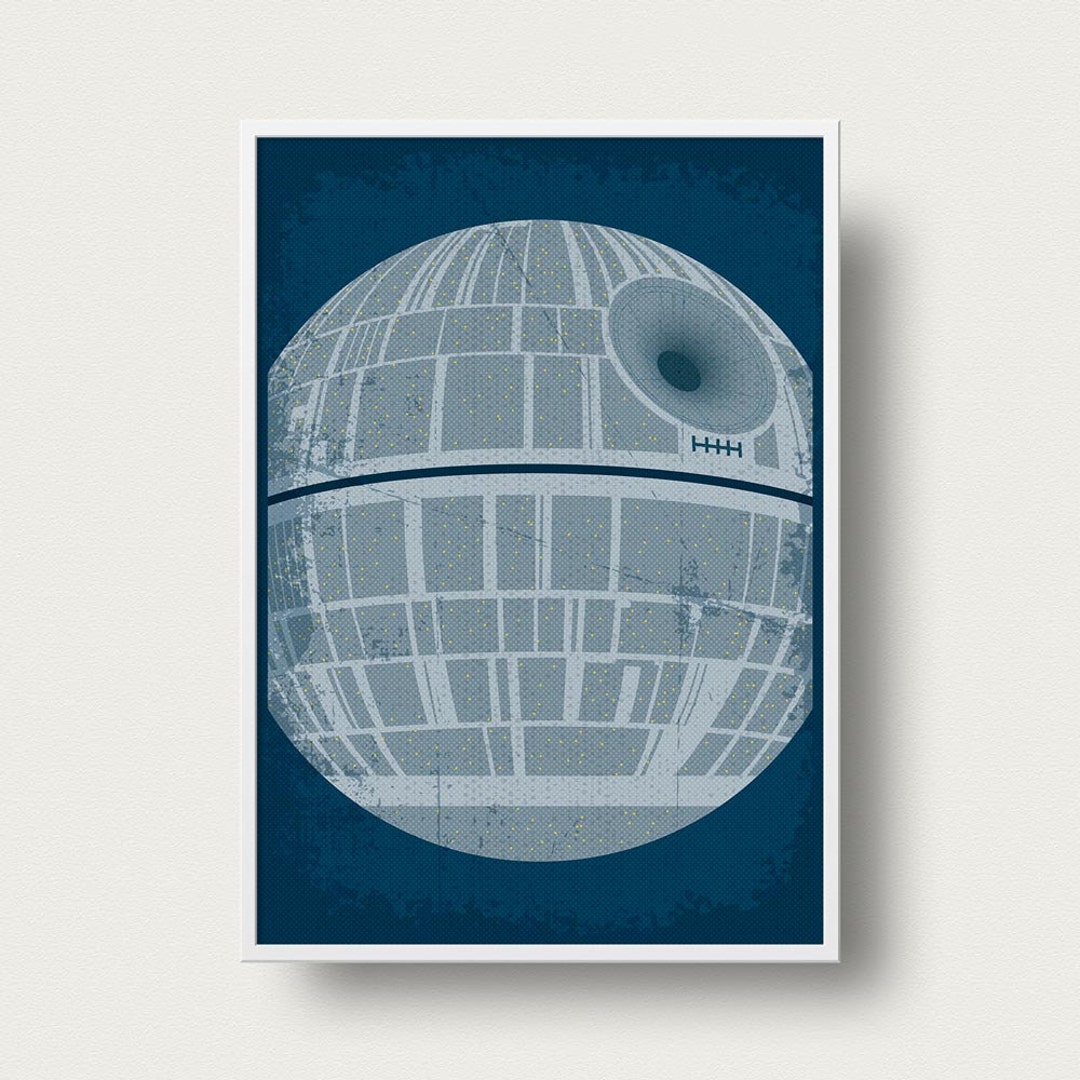 Death Star Poster Movie Print Star Wars Death Star Movie - Etsy