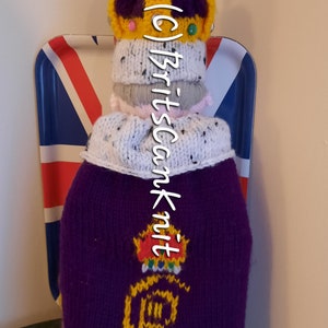 CORONATION SOUVENIR PATTERN - King Charles Commemorative Doll Knitting ...